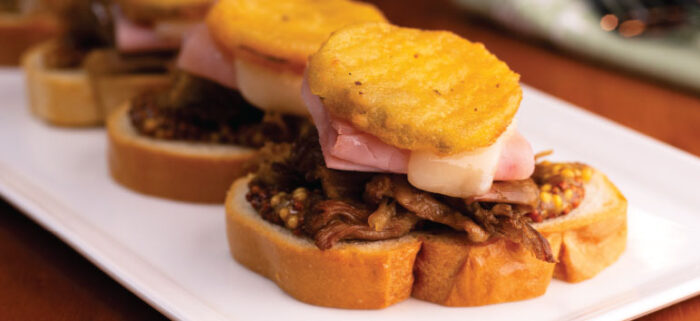 Ajinomoto Foodservice North America | Crispy Cuban Pickle Canape