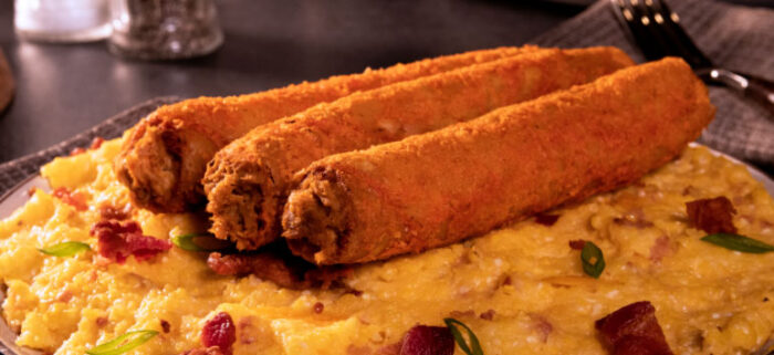 Ajinomoto Foodservice North America | Nashville Hot Cruncheros Cheesy Grits